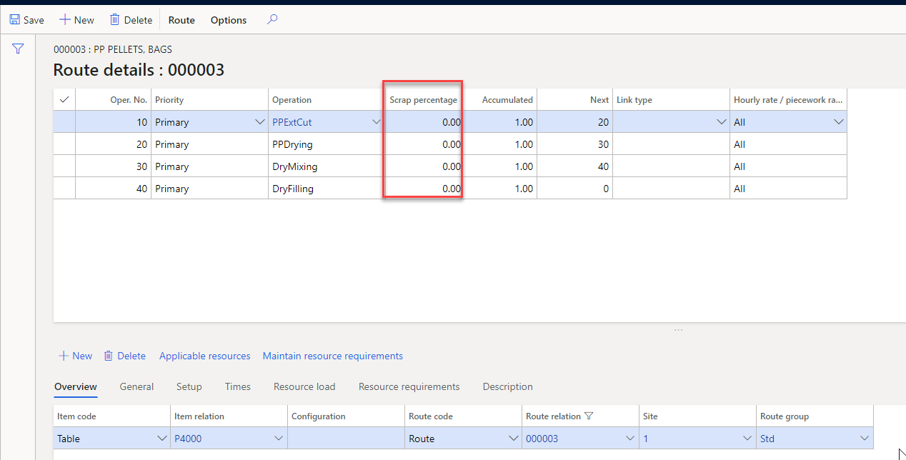 BOM, formula and route scrap factors in Dynamics 365 FO | Alithya